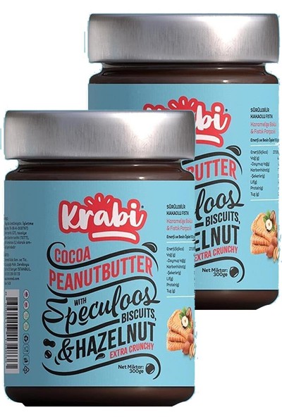 Krabı Sürülebilir Kakaolu Fıstık 300 Gr. x 2 Adet