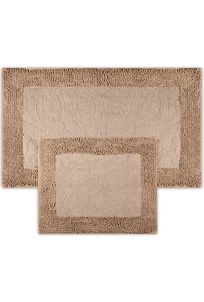Gümüşsuyu Deco Soho 2'li Banyo Halısı 60 x 100 cm 50 x 60 cm