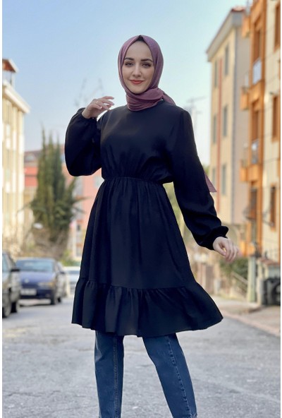 Moda Çizgi Desenli Tunik Moda Çizgi Desenli Tunik