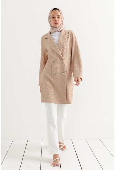 Nihan Blazer Ceket Taş