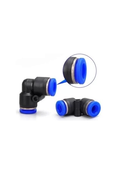 Bh 1/8 - 6 mm Pnömatik Dirsek Bağlantı Bh 1/8 - 6 mm Pnömatik Dirsek Bağlantı