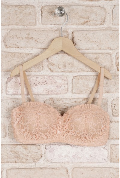 Eminna Ten Rengi Desteksiz Dantelli Lotus Sütyen