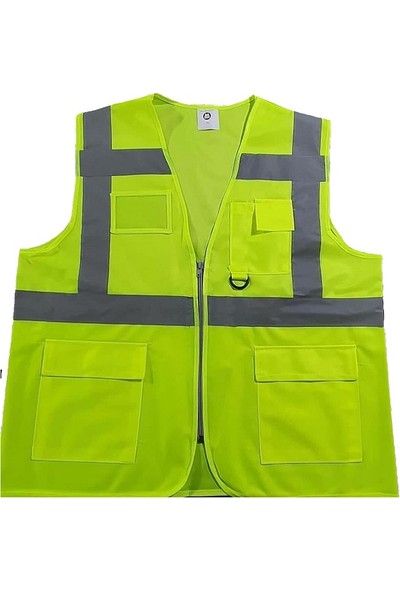 Nevateks Tekstil Motosiklet Reflektörlü Yelek Cepli 2xl Beden