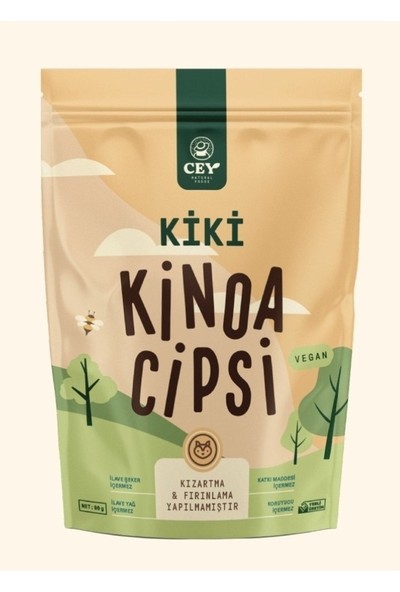 Cey Natural Foods Cey Natural Kiki Kinoa Cipsi 80 gr Cey Natural Foods Cey Natural Kiki Kinoa Cipsi 80 gr