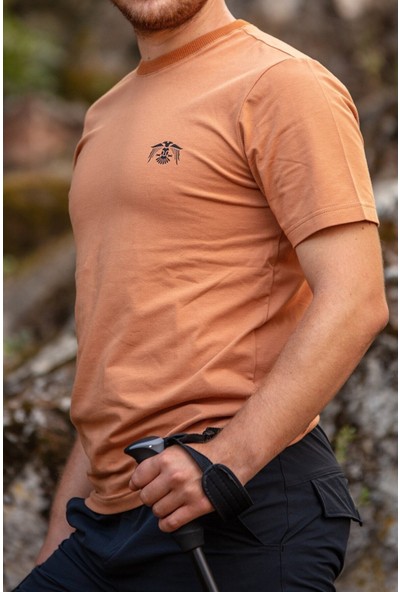 Huğlu Outdoor Kısa Kollu Pamuklu Basic T-Shirt
