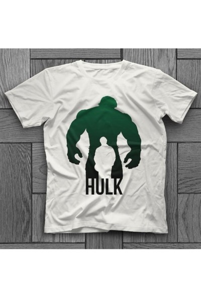 Hunors Sportswear & Company Hulk Beyaz Unisex Tişört T-Shirt Hunors Sportswear & Company Hulk Beyaz Unisex Tişört T-Shirt