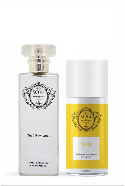 Soel Parfüm K22 Vct/rash Kadın Seçili Marka Parfüm 50ML Edp +Ipek Kadın Deodorant 150ML Avantaj Seti Soel Parfüm Soel Parfüm K22 Vct/rash Kadın Seçili Marka Parfüm 50ML Edp +Ipek Kadın Deodorant 150ML Avantaj Seti Soel Parfüm