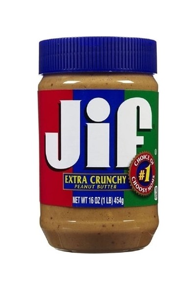 Jif Fıstık Ezmesi Extra Crunchy Peanut Butter 454 gr Jif Fıstık Ezmesi Extra Crunchy Peanut Butter 454 gr