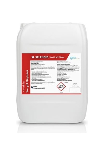 Selenoid Selen Sıvı Asit Ph Düşürücü 25 kg Selenoid Selen Sıvı Asit Ph Düşürücü 25 kg