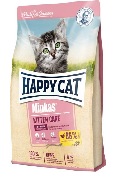 Happy Cat Minkas Kitten Yavru Kedi Maması 500 gr Happy Cat Minkas Kitten Yavru Kedi Maması 500 gr