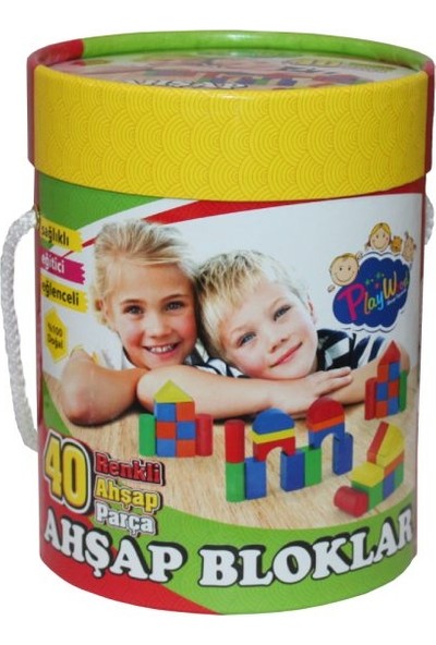 Play Wood Renkli Ahşap Bloklar 40 Parça ONY-230 2305 Play Wood Renkli Ahşap Bloklar 40 Parça ONY-230 2305
