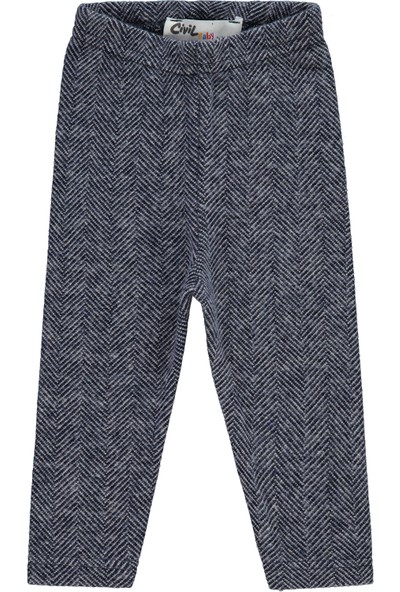 Civil Baby Kız Bebek Tayt 9-18 Ay Gri