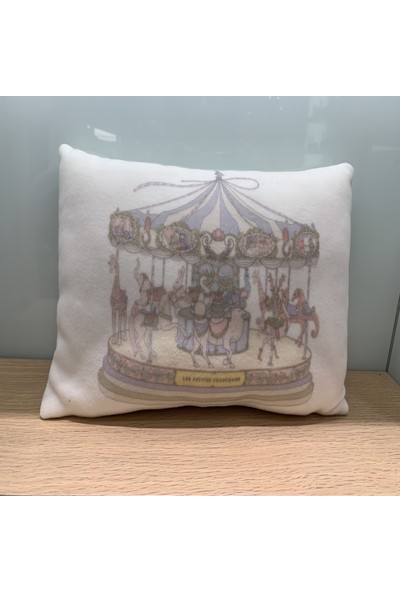 Carousel Kaşmir Yastık Küçük Ölçek - Mavi
