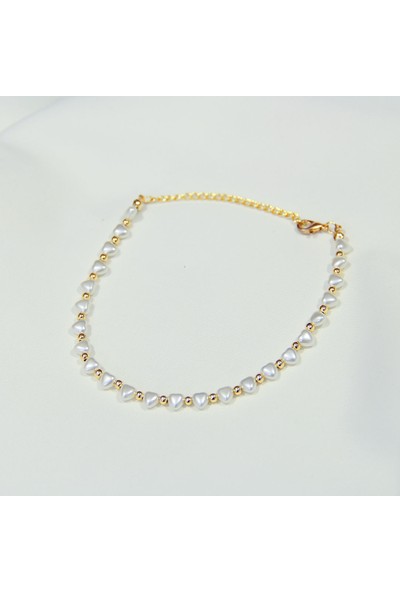 Smyrna Jewelry Selçuk Inci Kalp Halhal Smyrna Jewelry Selçuk Inci Kalp Halhal
