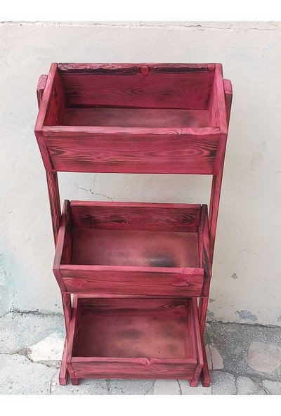 Woodeens 3'lü El Yapımı Sebzelik ve Patates Soğanlık