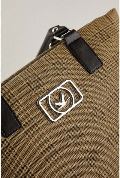 Paulmark Ekose Logo Detaylı Çanta