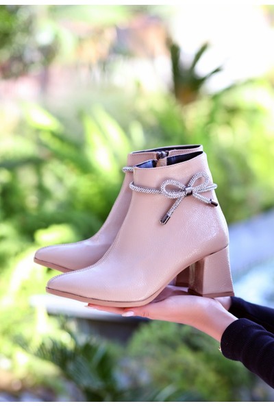 Erbilden Fioh Nude Rugan Topuklu Bot