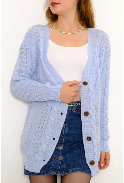 Serçe Shop Düğmeli Hırka Bebemavi - 212.1577. Serçe Shop Düğmeli Hırka Bebemavi - 212.1577.