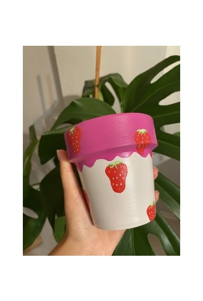 Laborgarden Çilekli Dekoratif Saksı