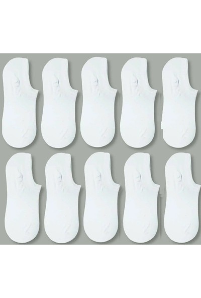 10 Çift Erkek Beyaz Bambu Görünmez (Sneaker) Spor Ayakkabı Çorabı 10 Çift Erkek Beyaz Bambu Görünmez (Sneaker) Spor Ayakkabı Çorabı