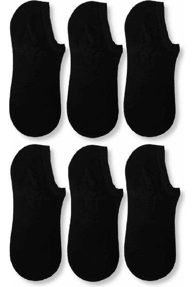 Kadın Siyah 6 Çift Ekonomik Bambu Görünmez Sneakers Çorap Kadın Siyah 6 Çift Ekonomik Bambu Görünmez Sneakers Çorap