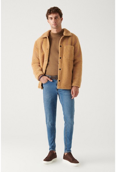 AVVA Eskitme Yıkamalı Jean_mavi