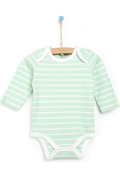 Hello Baby Çizgili Uzun Kol Body Unisex Unisex