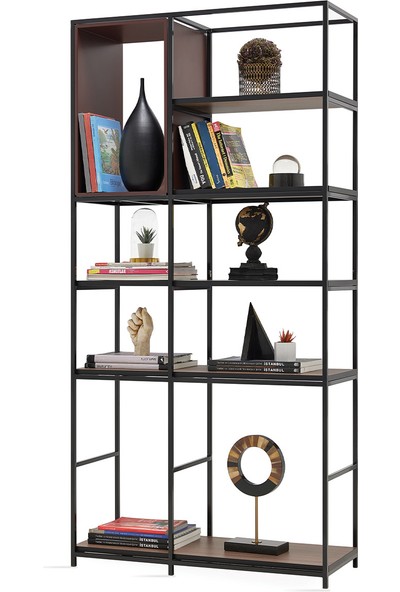 Enza Home Hampton Kitaplık - Bordo Raf