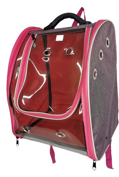 Eft Pet Şeffaf Kedi Köpek Taşıma Sırt Çantası - Lila Eft Pet Şeffaf Kedi Köpek Taşıma Sırt Çantası - Lila