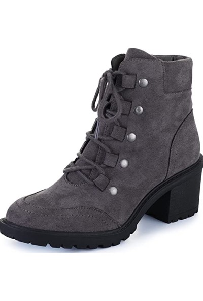 Mysoft Kadın Düşük Topuk Bağcıklı Bot