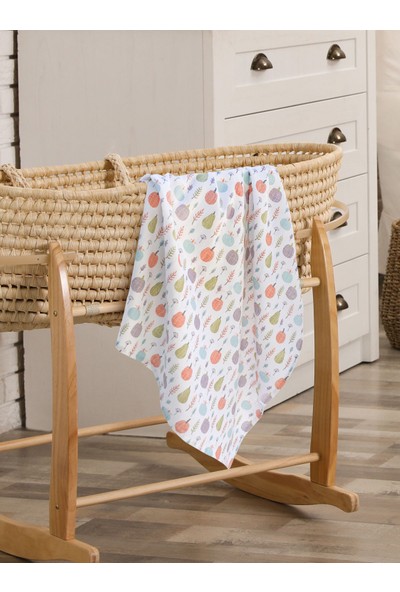 Müslin Bezi Bal Kabağı Desen Yeşil 100X100 cm Müslin Bezi Bal Kabağı Desen Yeşil 100X100 cm