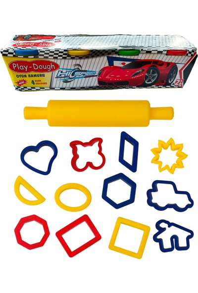 Play-Dough 4'lü Mini Oyun Hamuru + 13 Parça Merdaneli Oyun Hamuru Kalıbı Seti Play-Dough 4'lü Mini Oyun Hamuru + 13 Parça Merdaneli Oyun Hamuru Kalıbı Seti