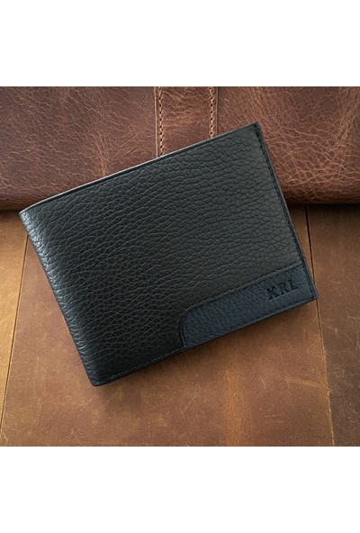 Karalı Hakiki Deri Erkek Cüzdan Karalı Hakiki Deri Erkek Cüzdan