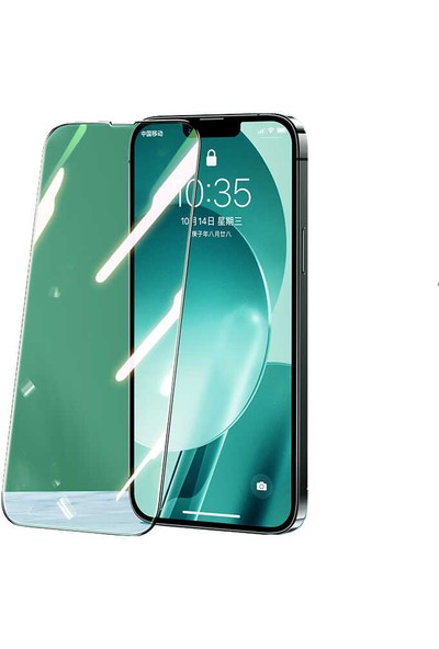 Wowlcraft Wowlery Apple iPhone 14 Plus Uyumlu Tam Kaplayan Yeşil Işık Teknolojili Benks Cam Ekran Koruyucu Wowlcraft Wowlery Apple iPhone 14 Plus Uyumlu Tam Kaplayan Yeşil Işık Teknolojili Benks Cam Ekran Koruyucu
