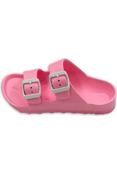 Yooyu Ares Çocuk Çift Tokalı Terlik Neon Pembe Yooyu Ares Çocuk Çift Tokalı Terlik Neon Pembe