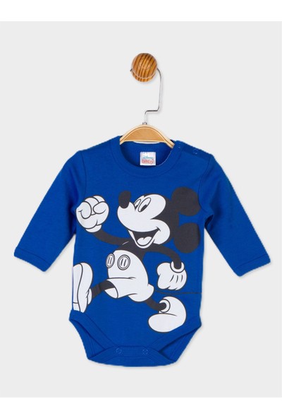 Mickey Mouse Lisanslı Erkek Bebek Uzun Kol Body 20596 Mickey Mouse Lisanslı Erkek Bebek Uzun Kol Body 20596