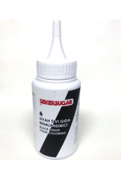 Şeker & Sugar Siyah Sıvı Gıda Boyası 150 ml