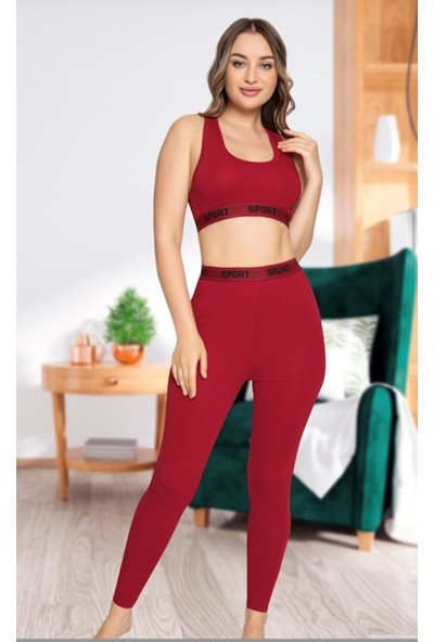 Gızcıy Farklı Renkleriyle Uzun Tayt Pamuklu Spor Takım