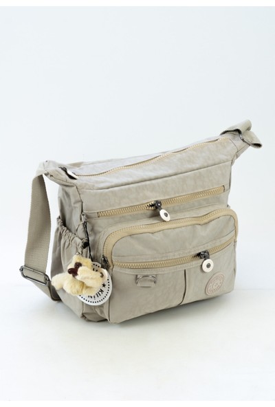 Krinkıl / Klinkır Su Geçirmez Kumaş Çok Gözlü Çapraz Kol ve Omuz Postacı Çantası Taş Rengi 9507 Krinkıl / Klinkır Su Geçirmez Kumaş Çok Gözlü Çapraz Kol ve Omuz Postacı Çantası Taş Rengi 9507