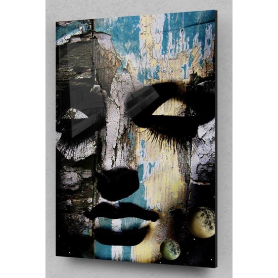 Assos Design Art Ahşap Yüz Cam Tablo, Soyut Tablo, Modern Fiyatı