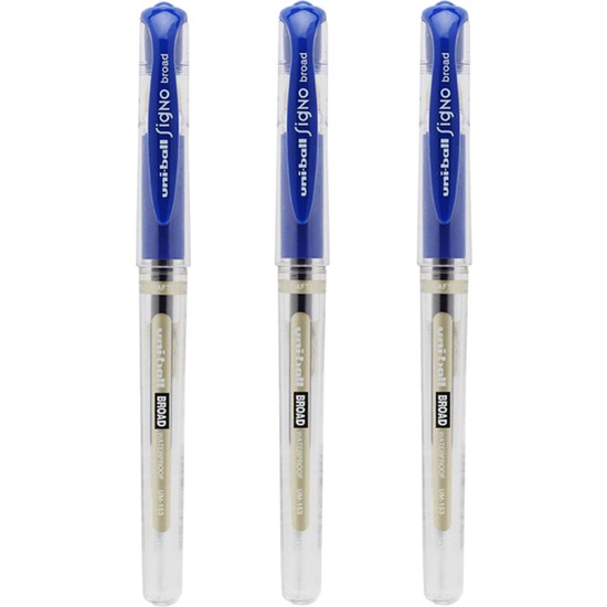 Uni-Ball UM-153 Signo Broad 1.0 Imza Kalemi Mavi 3 Adet Fiyatı