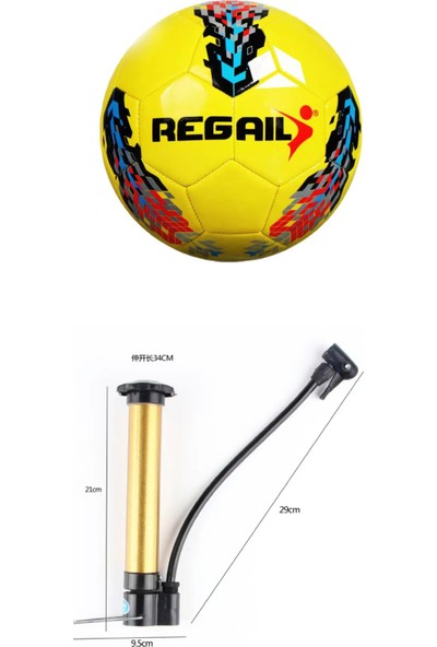 Pangolin Outdoors Şişirme Pompalı Futbol Topu - Sarı (Yurt Dışından)