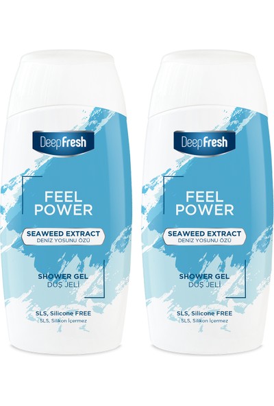 Deep Fresh Feel Power Duş Jeli Deniz Yosunu Özü 400 ml 2 Adet Deep Fresh Feel Power Duş Jeli Deniz Yosunu Özü 400 ml 2 Adet