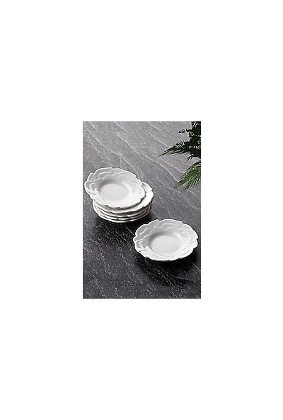 Perotti Rose 6lı Porselen Çay Tabağı Perotti Rose 6lı Porselen Çay Tabağı