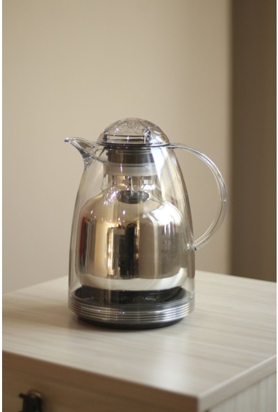 EW's Kitchenware 1 Lt Isı Yalıtımlı Çift Cam Katmanlı Çay Piknik Kamp Servis Termosu (12 Saat Sıcak Tutar ) Şeffaf EW's Kitchenware 1 Lt Isı Yalıtımlı Çift Cam Katmanlı Çay Piknik Kamp Servis Termosu (12 Saat Sıcak Tutar ) Şeffaf