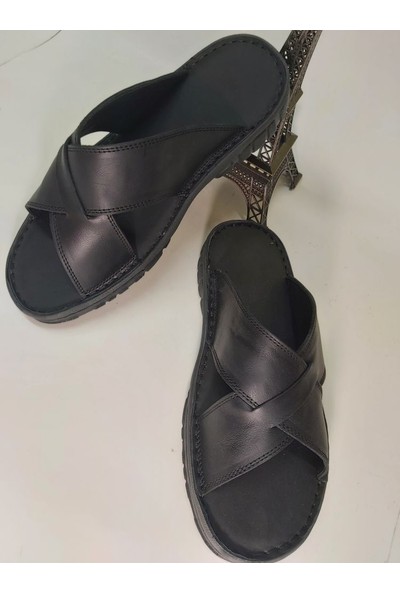 Byzek Erkek Hakiki Deri Terlik