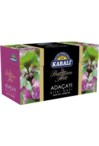 Karali Çay Premium Bardak Poşet Adaçayı 20'li Karali Çay Premium Bardak Poşet Adaçayı 20'li