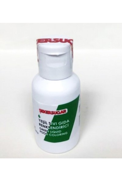 Şeker & Sugar Yeşil Sıvı Gıda Boyası 20 ml Şeker & Sugar Yeşil Sıvı Gıda Boyası 20 ml