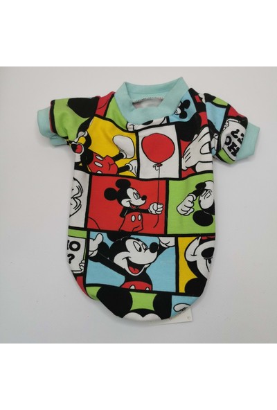Lily Pet Mickey Mouse Yeşil Yaka Polar Sweetshirt Köpek Kıyafeti - Medium Lily Pet Mickey Mouse Yeşil Yaka Polar Sweetshirt Köpek Kıyafeti - Medium