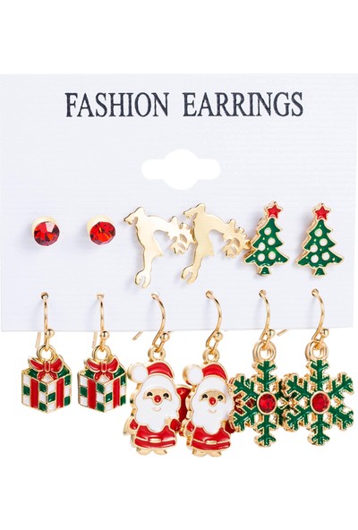 Laitangmu 6 Çift Set Kadın Küpe (Yurt Dışından) Laitangmu 6 Çift Set Kadın Küpe (Yurt Dışından)